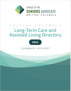 Long-Term Care and Assisted Living Directory - Seniors Advocate B.C.